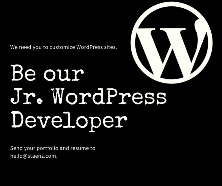 Junior WordPress Developer - STAENZ